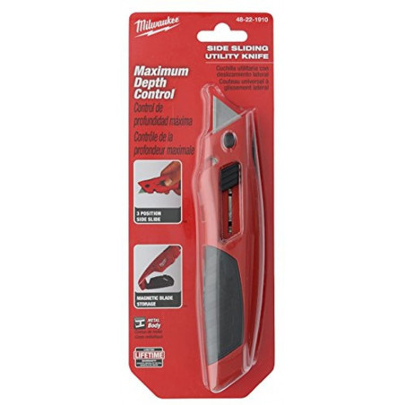 MILWAUKEE CUTTER RETRACTIL CON DEPOSITO PARA HOJAS